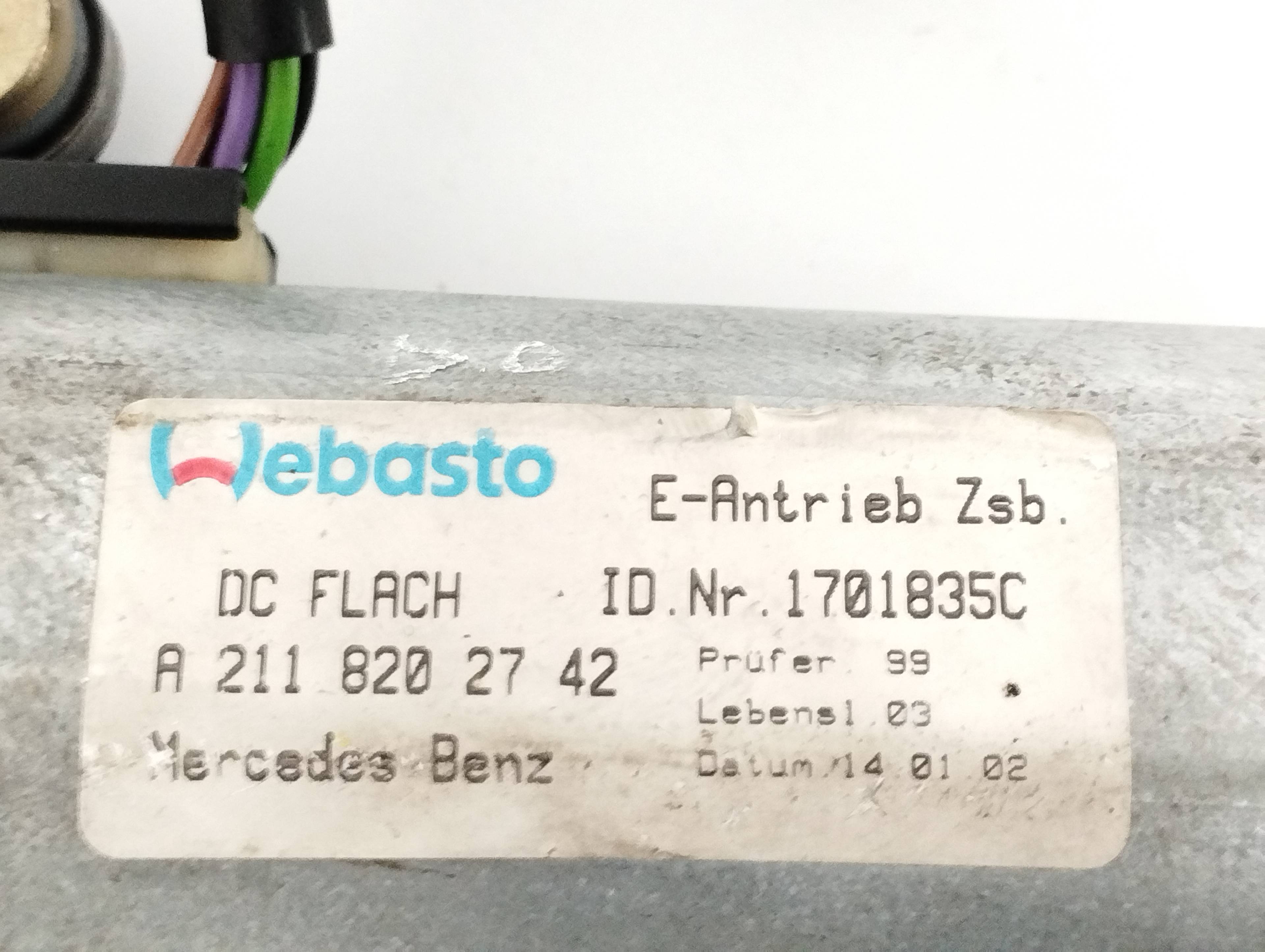 MOTOR TECHO ELECTRICO - MERCEDES - MERCEDES CLASE E (W211) BERLINA ...